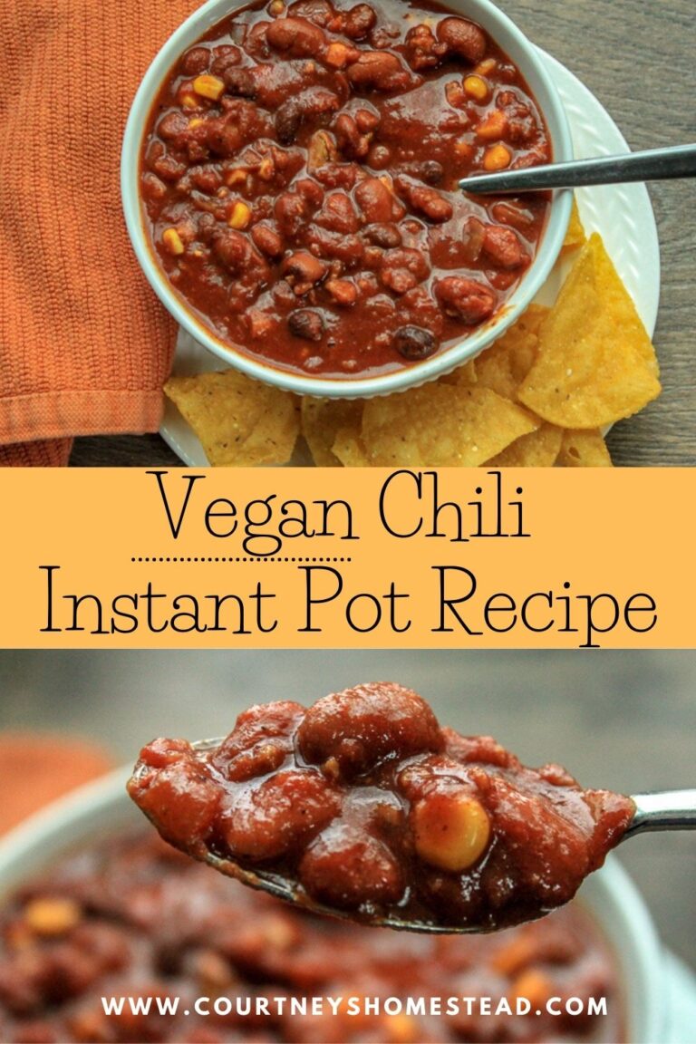 Easy Vegan Chili Instant Pot Recipe - Courtney's Homestead