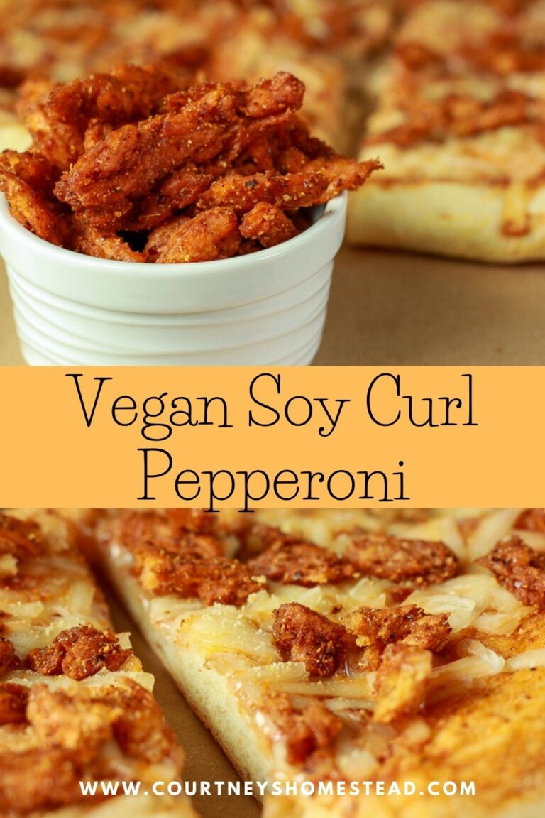 Vegan Soy Curl Pepperoni - Courtney's Homestead