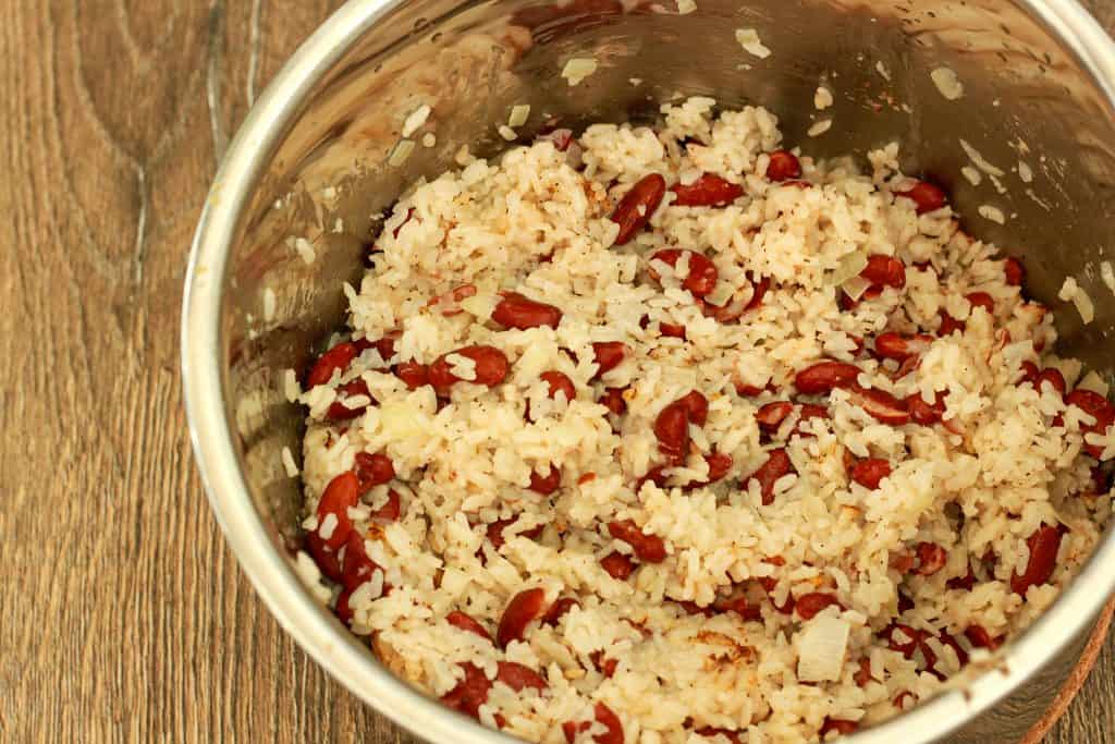 Instant Pot Vegan Belize Beans and Rice - Courtney's Homestead