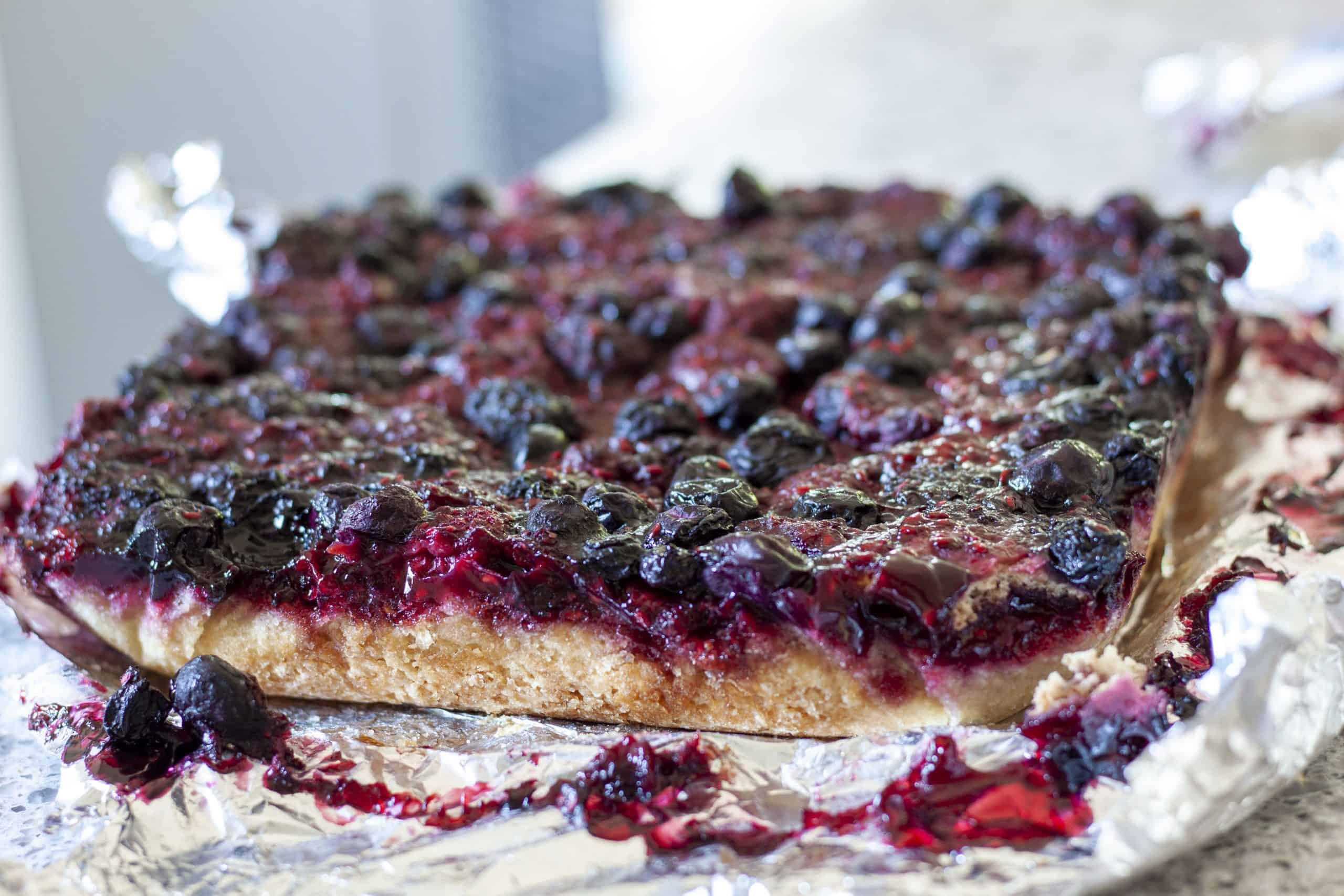 Delicious Easy Vegan Berry Bars - Courtney's Homestead