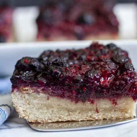 Delicious Easy Vegan Berry Bars - Courtney's Homestead