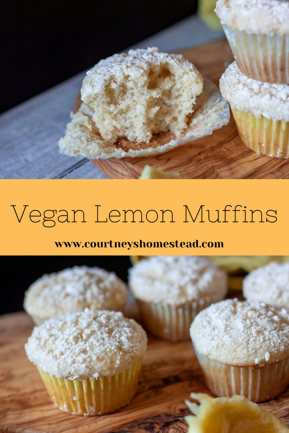 Easy Vegan Lemon Muffins - Courtney's Homestead