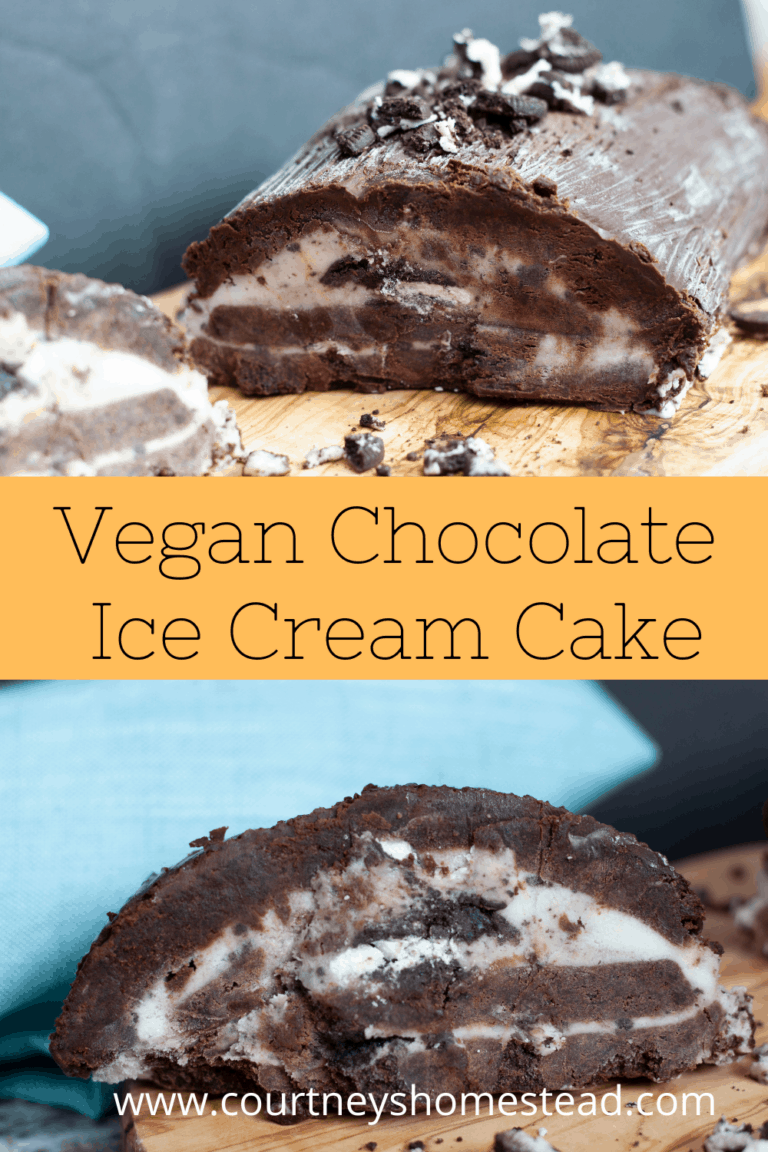 Vegan Ice Cream Cake - Courtney's Homestead
