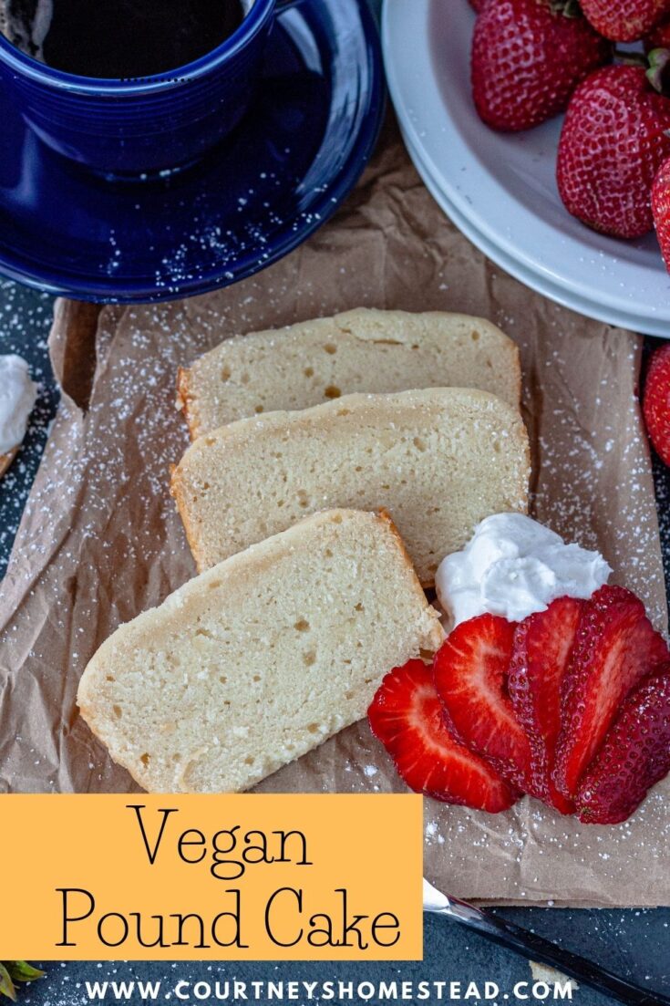 Easy Vegan Pound Cake - Courtney's Homestead