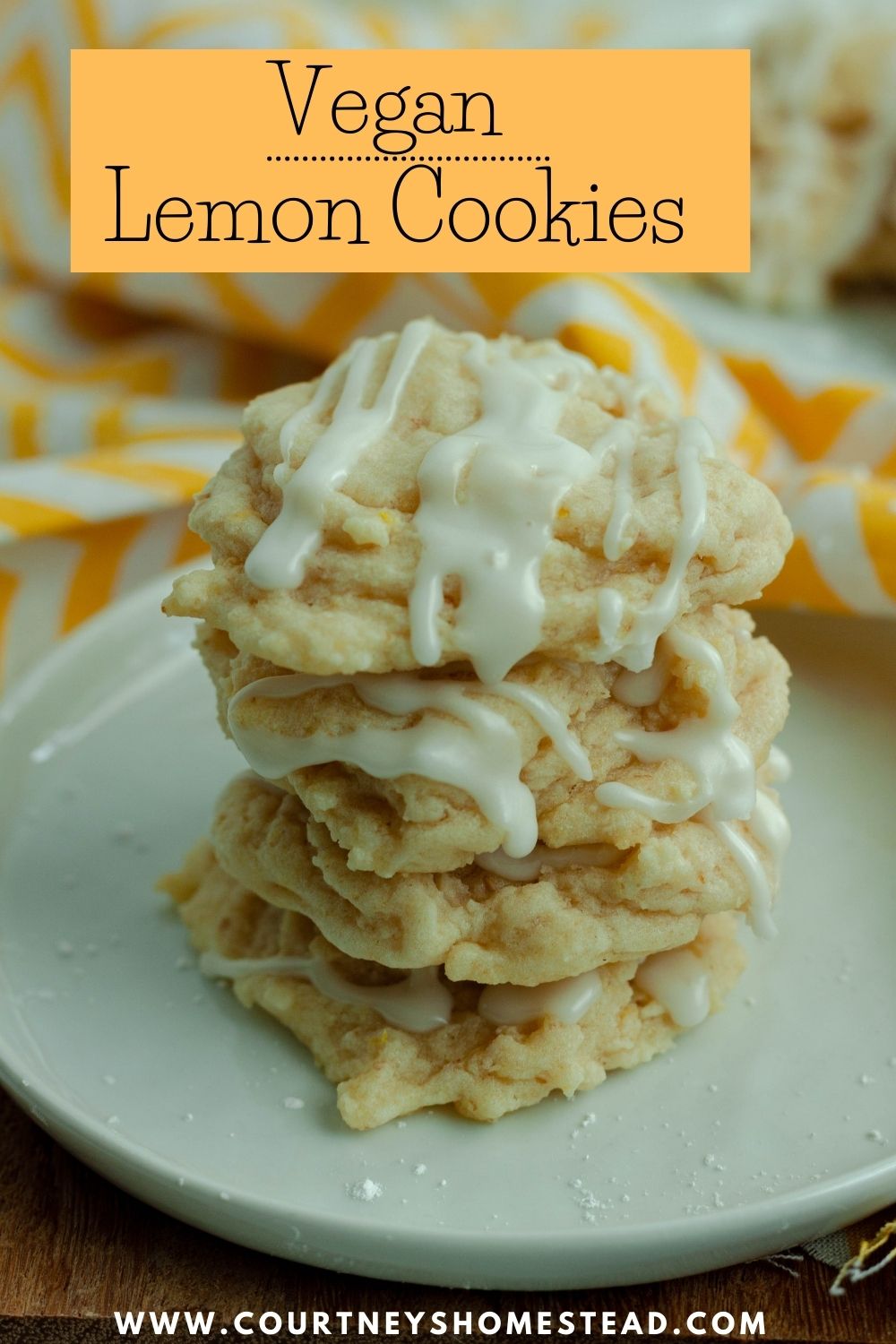 Easy Vegan Lemon Cookies - Courtney's Homestead