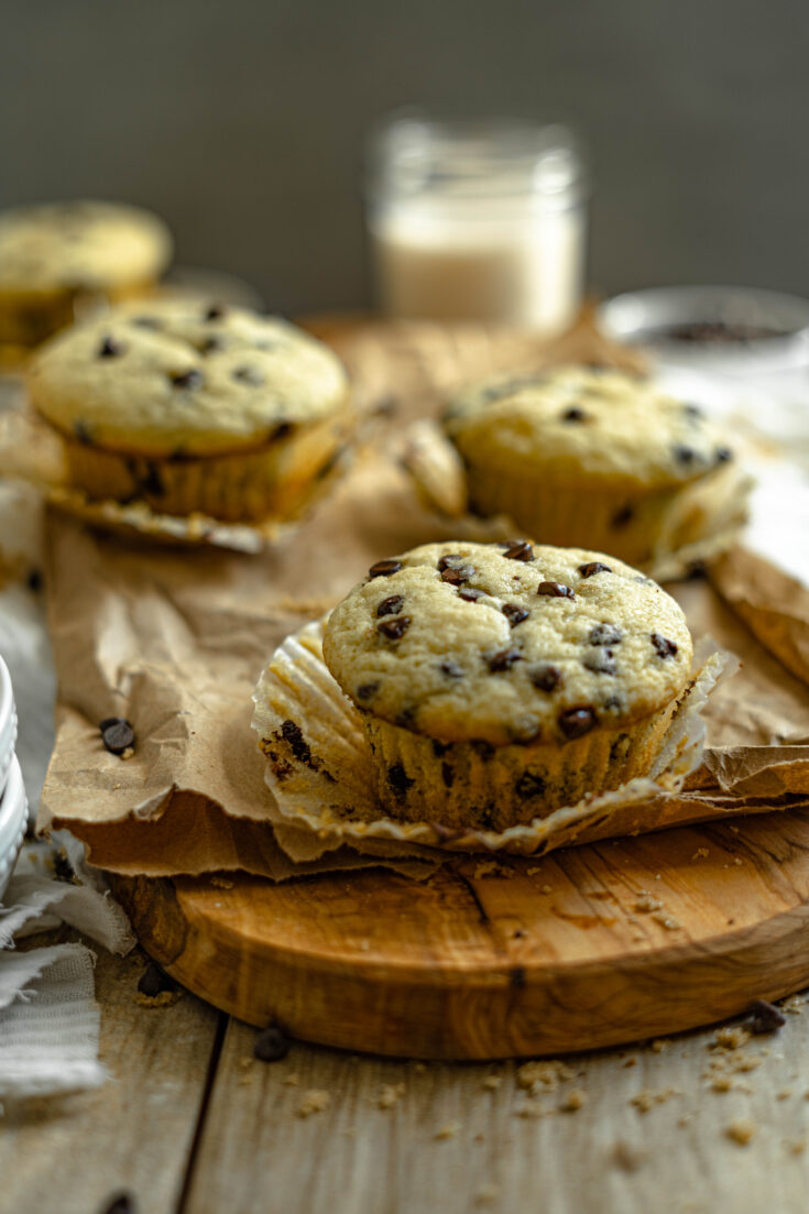 Vegan Chocolate Chip Muffins Recipe - Courtney's Homestead