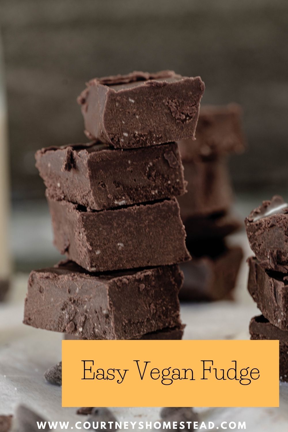 Easy Vegan Fudge - Courtney's Homestead
