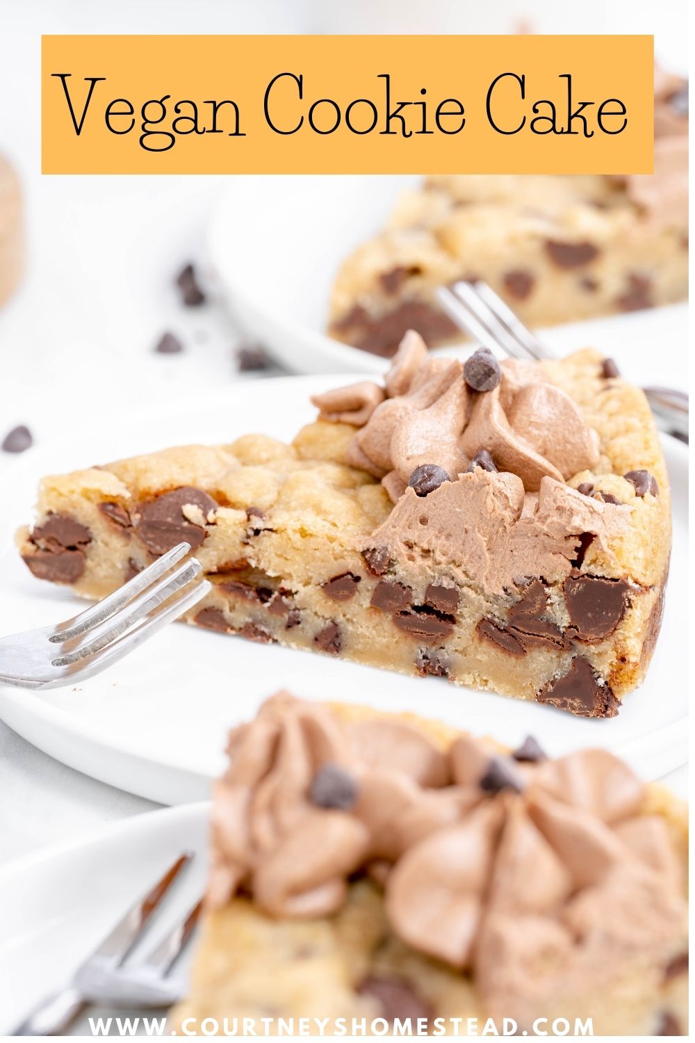 Vegan Cookie Cake - Courtney's Homestead